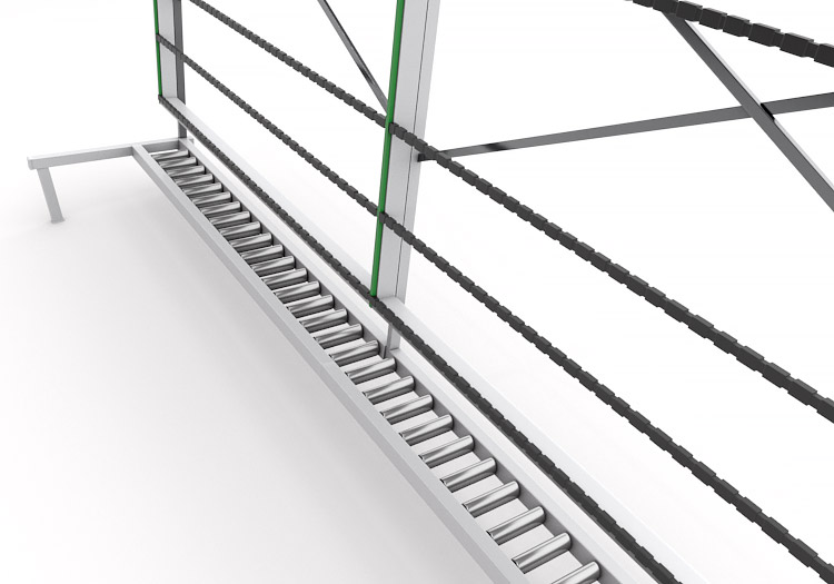 Elumatec VR 2000 Vertical roller conveyor 3d model - 3DComps